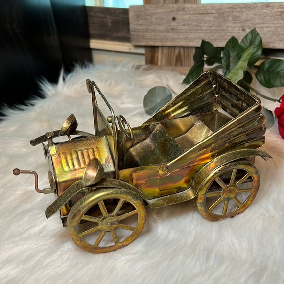 Accents | Vintage Toyo Convertible 2 Seater Coppertin Car Music Box ...